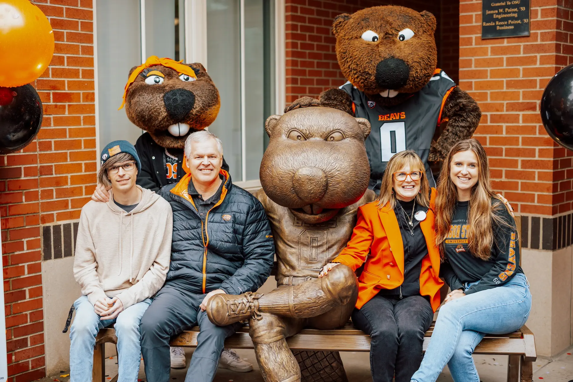 New Benny Beaver bench at the Alumni Center is available for all your ...